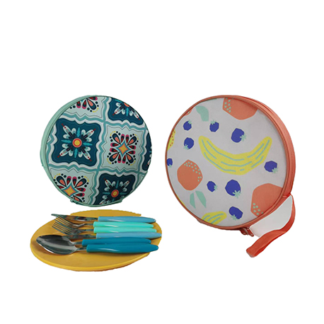 Portable outdoor picnic cutlery set for two outdoor picnics, food grade ...